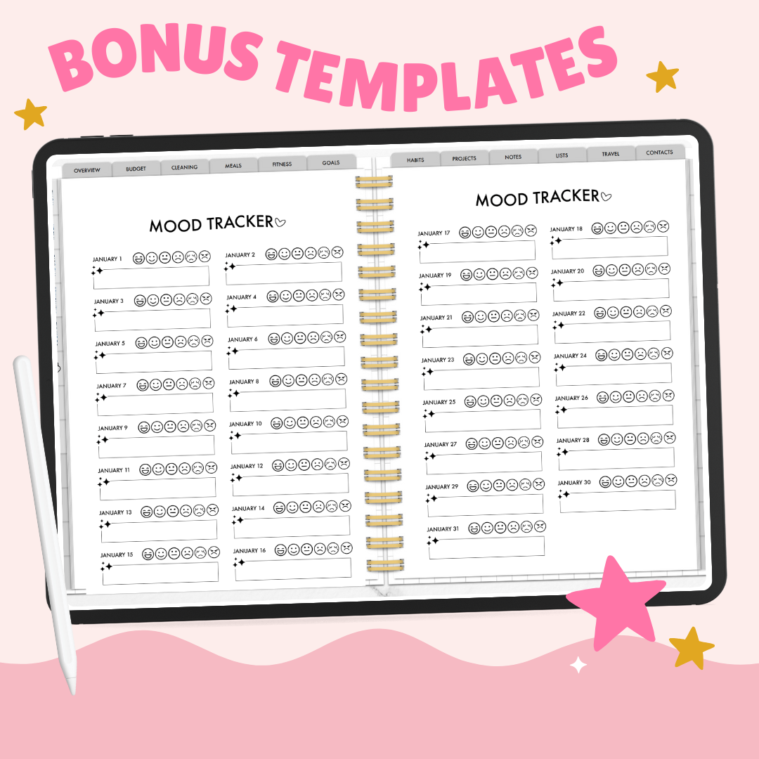 Planner Club Bonus Templates – Paper Hearts Planner Co.
