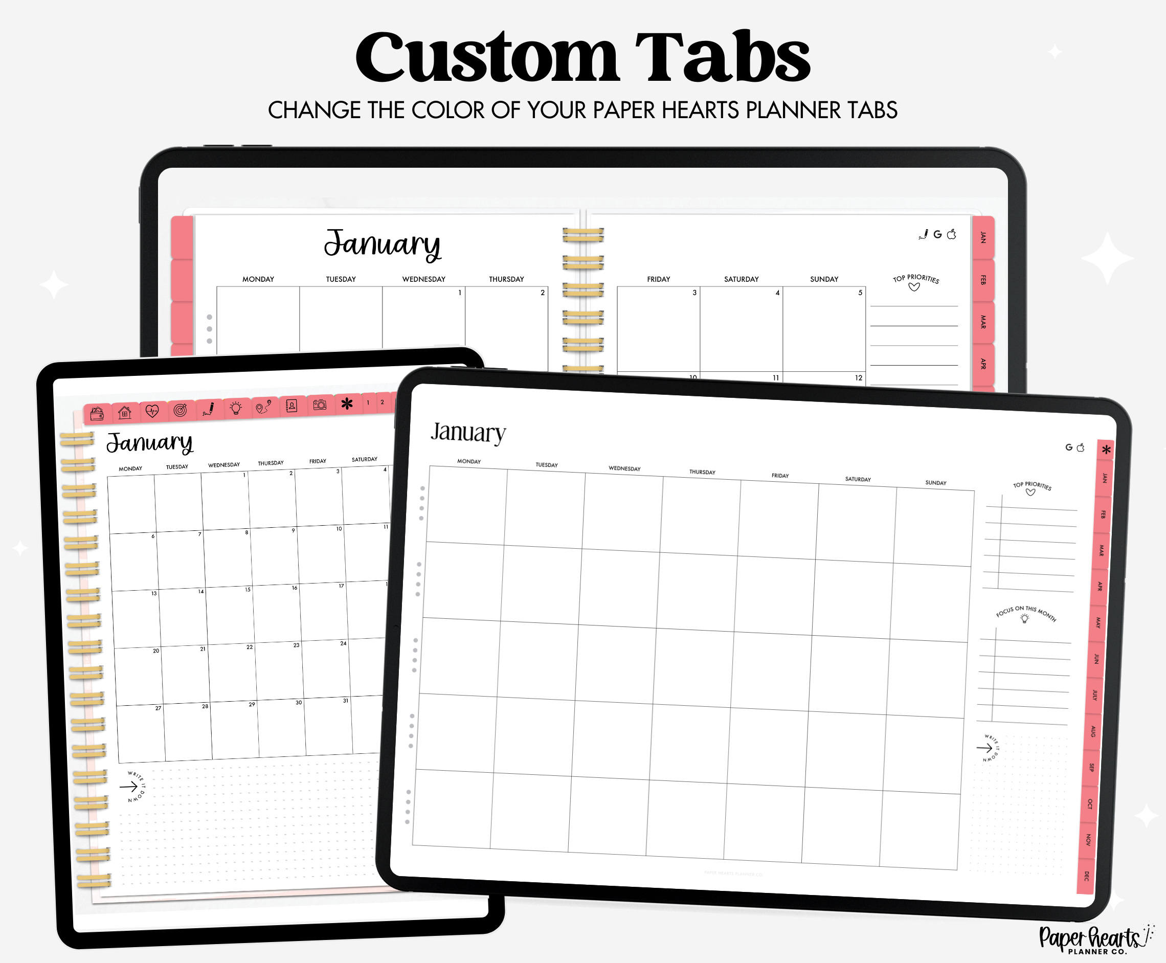 February 2025 Tabs F38088 – Paper Hearts Planner Co.
