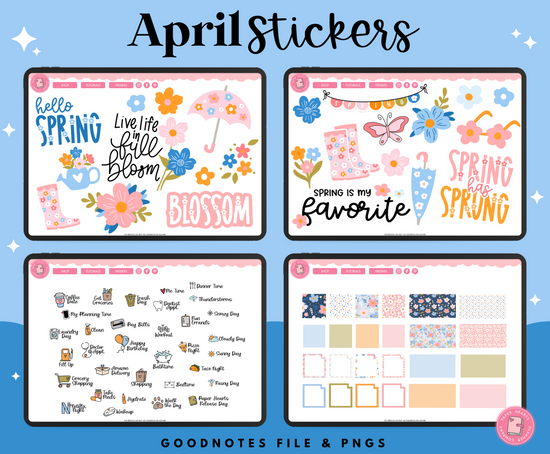 April Blooms Stickers – Paper Hearts Planner Co.