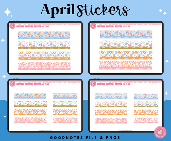 April Blooms Stickers – Paper Hearts Planner Co.