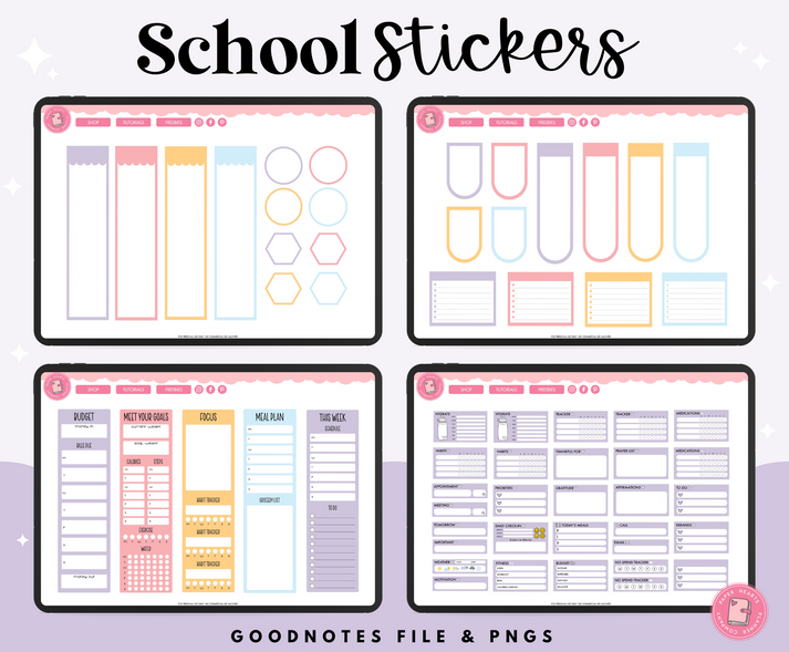 Back To School Pastel Stickers – Paper Hearts Planner Co.