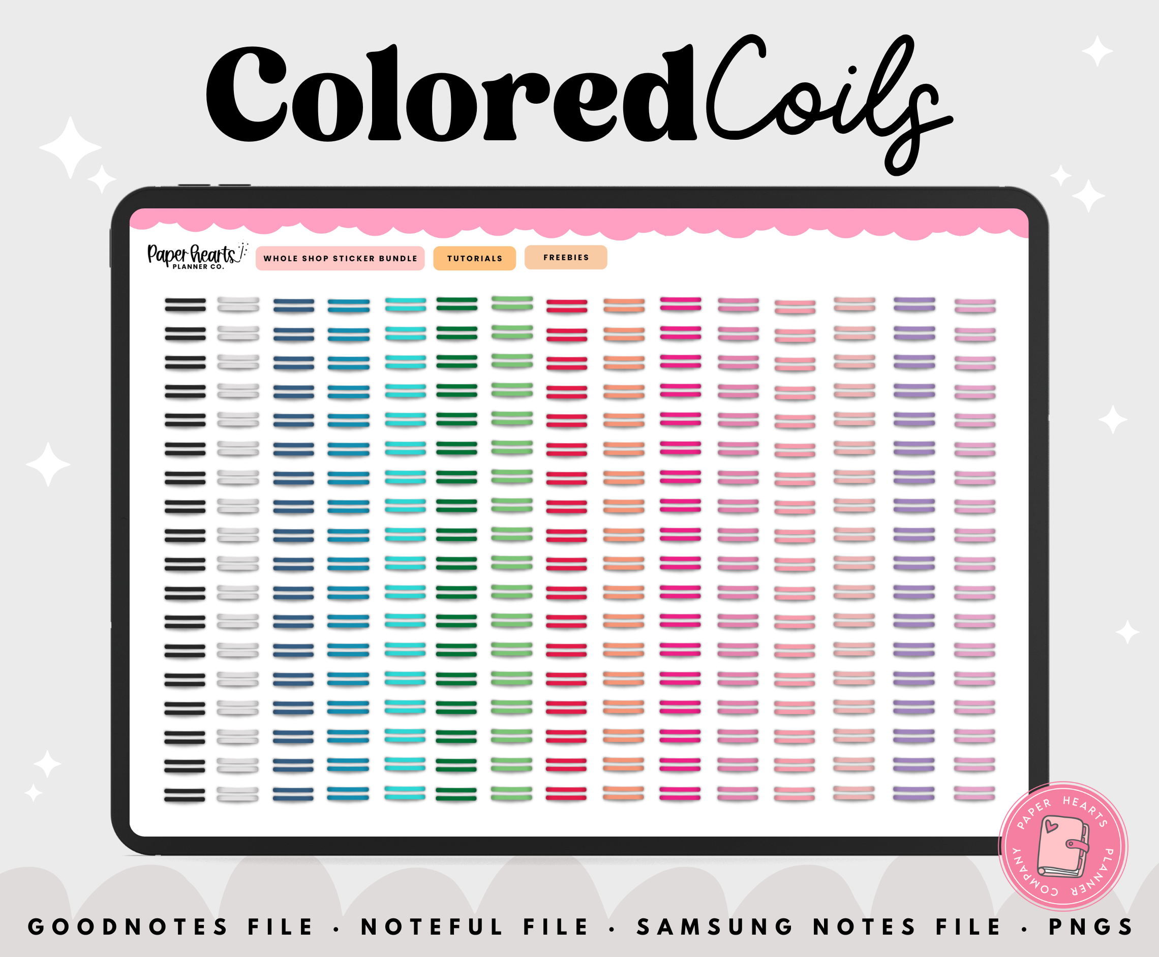 Colored Coils – Paper Hearts Planner Co.