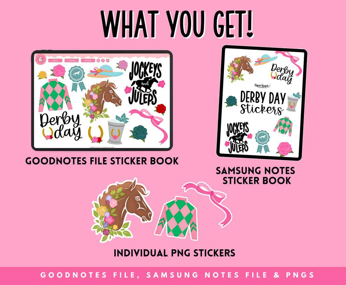 Derby Day Stickers – Paper Hearts Planner Co.