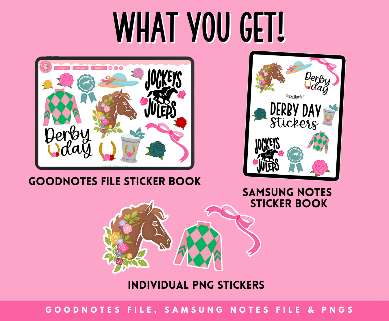 Derby Day Stickers – Paper Hearts Planner Co.