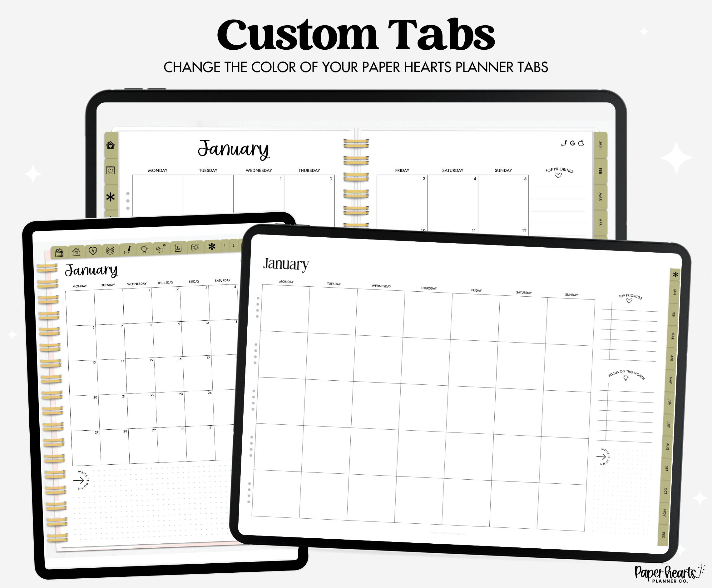 Easter Sunday Green Tabs B9B685 – Paper Hearts Planner Co.
