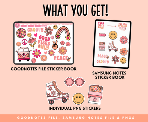 Groovy Daisies Stickers – Paper Hearts Planner Co.