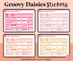 Groovy Daisies Stickers – Paper Hearts Planner Co.