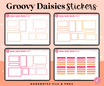 Groovy Daisies Stickers – Paper Hearts Planner Co.