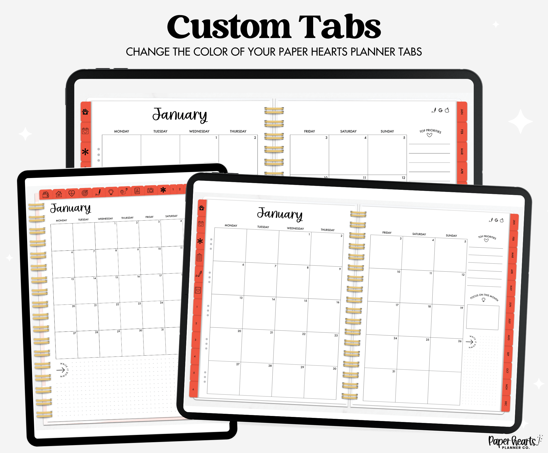 May Strawberries Red Tabs EF5641 – Paper Hearts Planner Co.