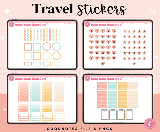 Spring Break Travel Stickers – Paper Hearts Planner Co.