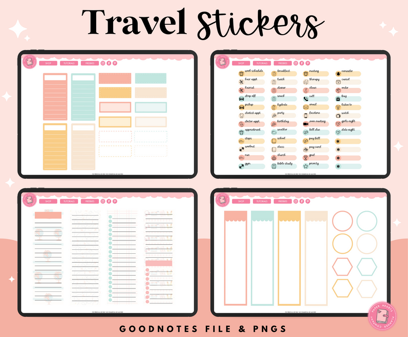 Spring Break Travel Stickers – Paper Hearts Planner Co.