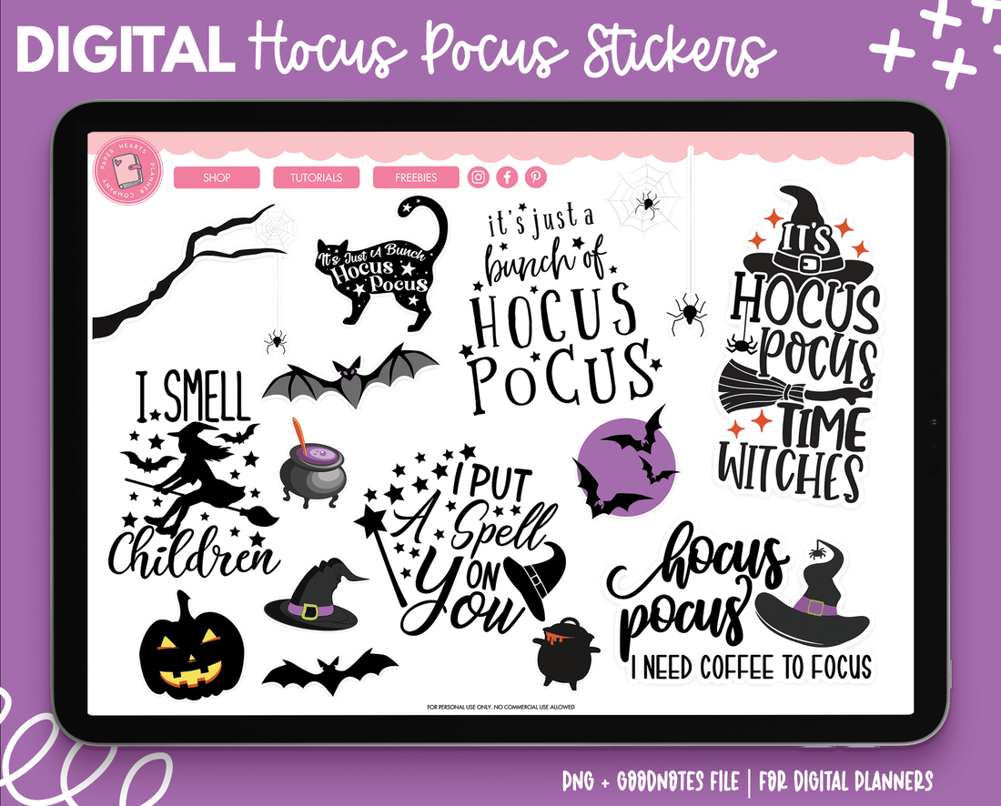 Hocus Pocus Stickers – Paper Hearts Planner Co.