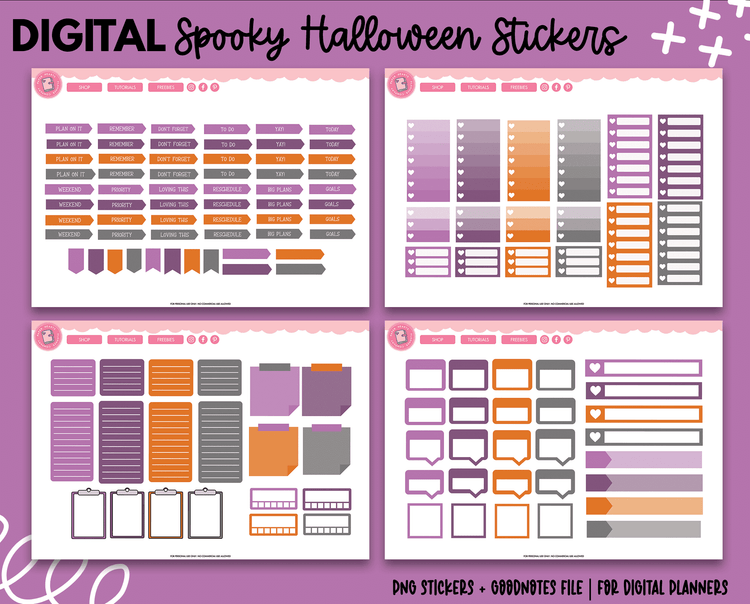 Spooky Halloween Stickers – Paper Hearts Planner Co.